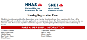Regular Service - National Nursing Assessment Service